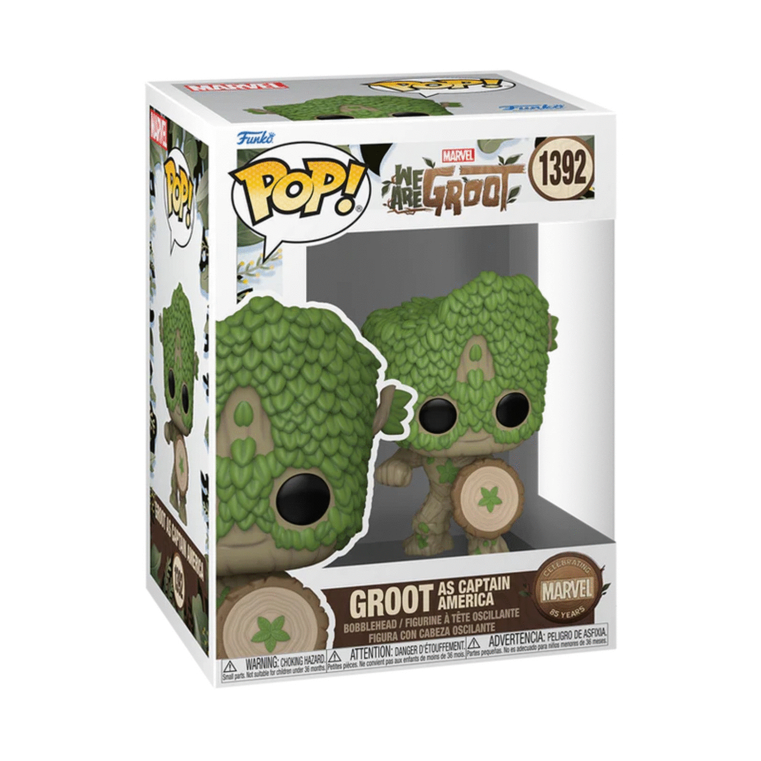 Marvel, We Are Groot, Groot as Captain America, Bobblehead, Funko Pop ...